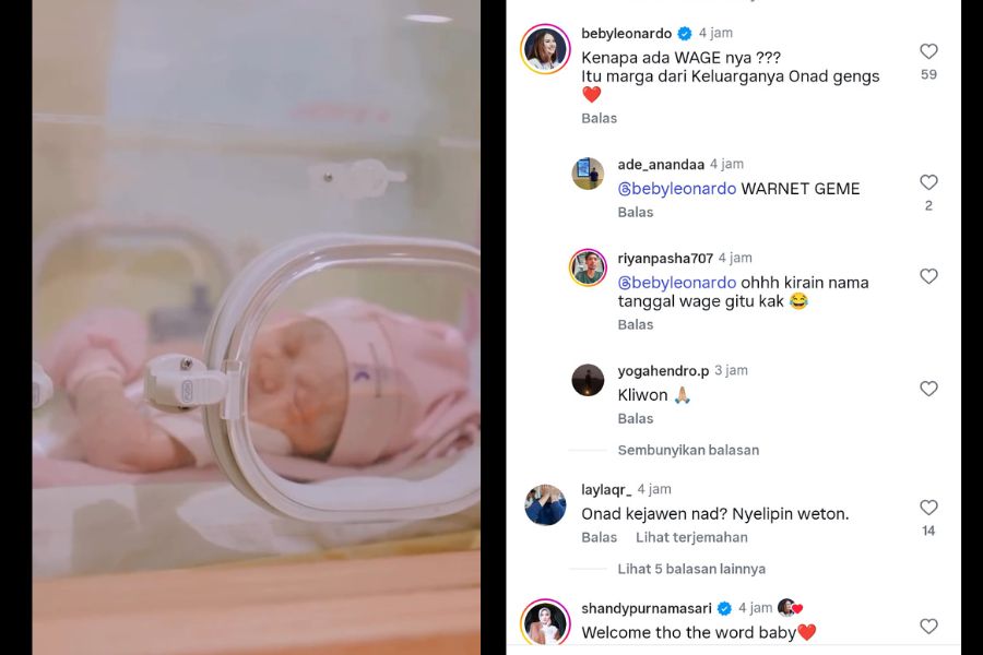 Istri Onad Beby Prisillia Ungkap Makna Wage pada Nama Anak Keduanya