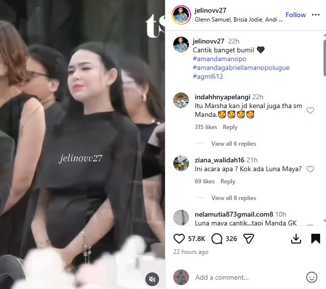 Baby Bump Terpampang Nyata! Intip Cantiknya Amanda Manopo di Pernikahan ...