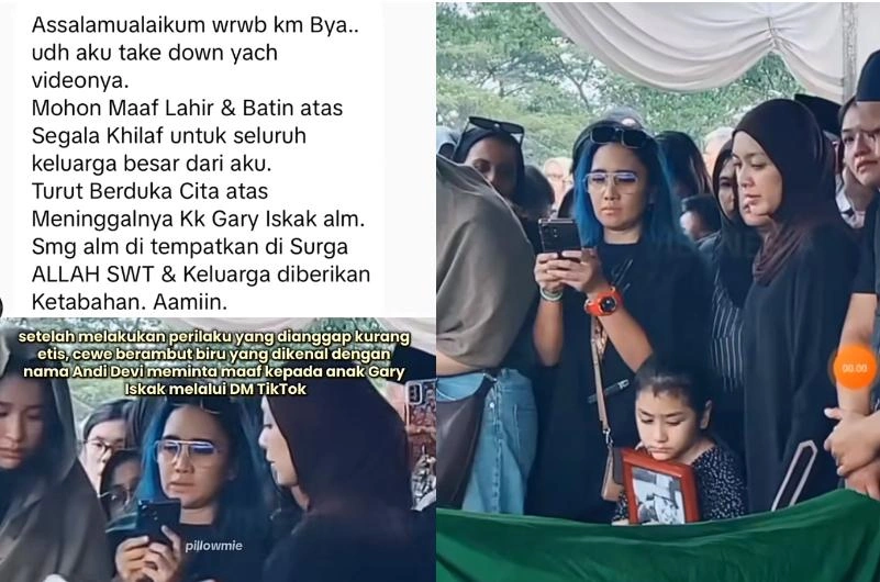 Sibuk Rekam Saat Pemakaman Gary Iskak, Andi Devi Sampaikan Permintaan Maaf