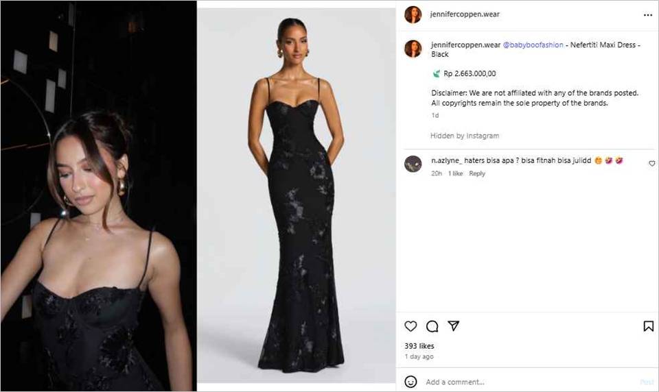 Gaun Hitam Jennifer Coppen Saat Dinner Ultah Sama Justin Hubner Setara ...