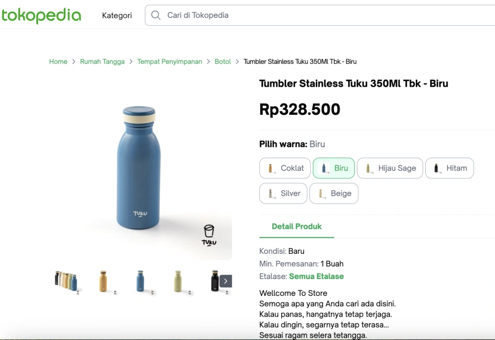 Harga Tumbler TUKU Anita Dewi yang Bikin Karyawan KAI Dipecat, di Toko ...