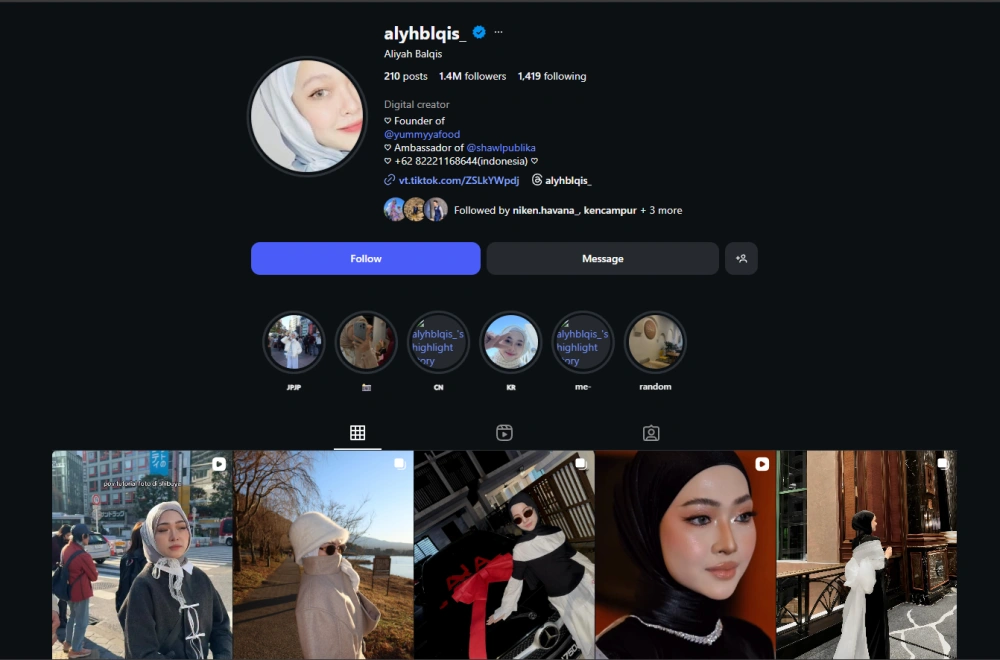 Biodata dan Agama Aya Balqis, Selebgram Malaysia yang Diduga Ditikung Jule