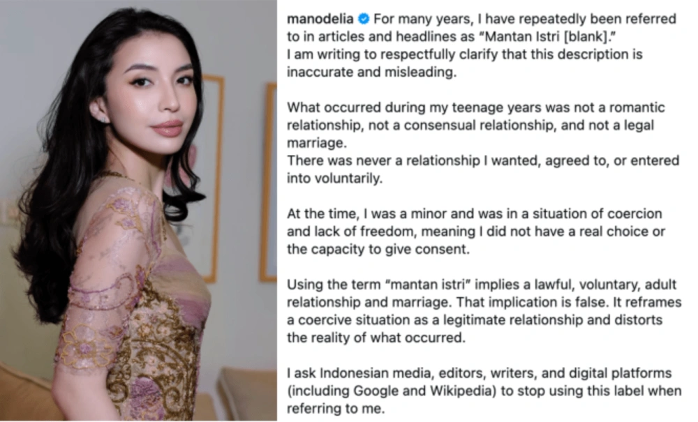 Manohara Tolak Disebut "Mantan Istri", Tulis Surat Terbuka untuk Media